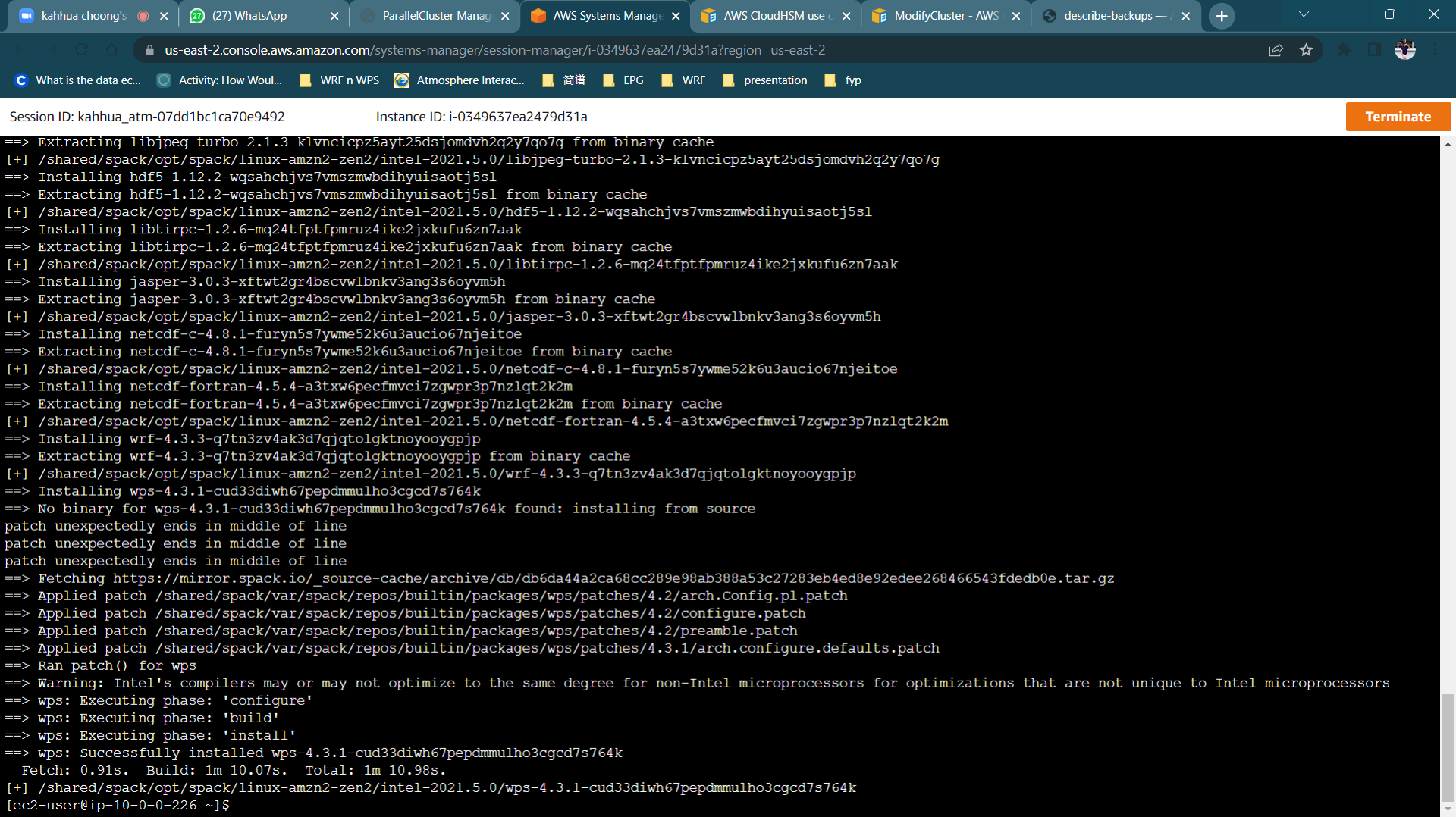 Wps Installation Wrf Arw Installation On Aws Using Spack